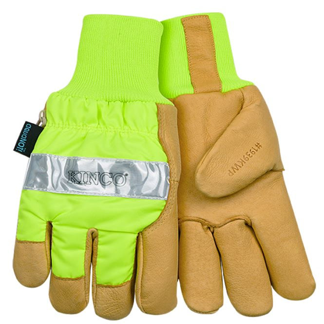 Hydroflector Lined Waterproof Hi-Vis Pigskin Palm Gloves – US ...
